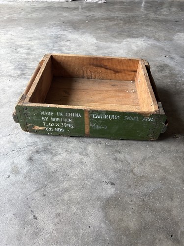 Vintage Norinco 7.62x39mm Green Cartridge Small Arms Ammo Crate Old And ...