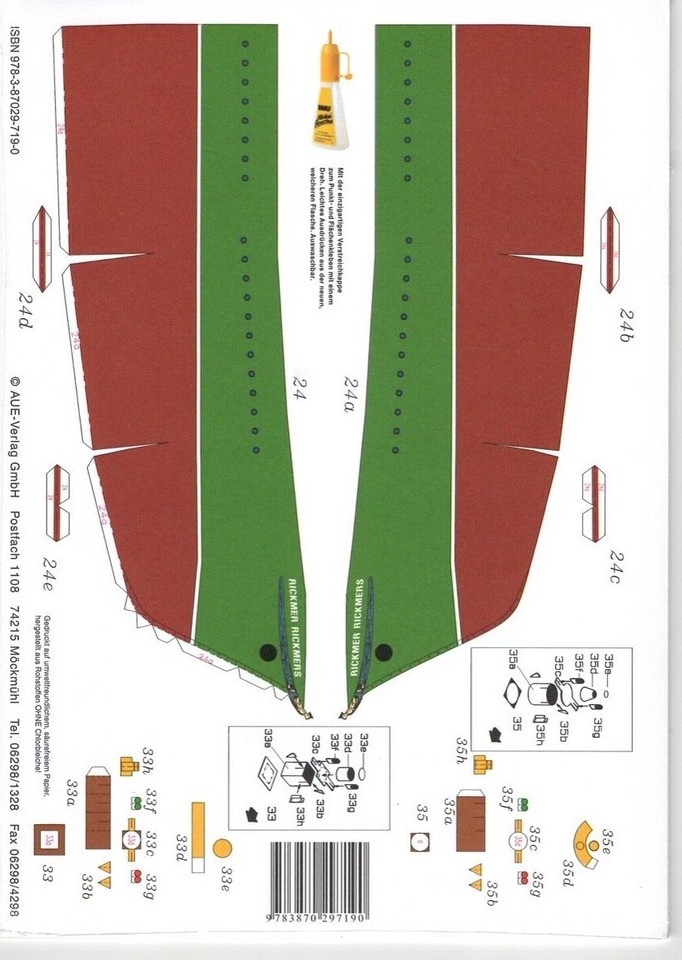 Card Model Kit – Tall Ship Rickmer Rickmers | eBay