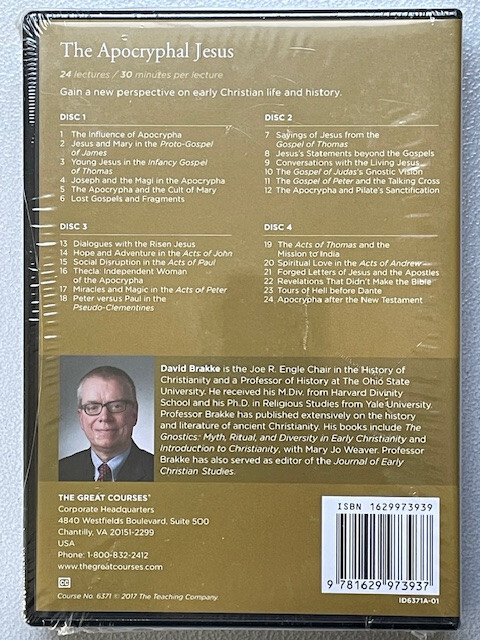 The Apocryphal Jesus - Great Courses New DVD/Book | eBay