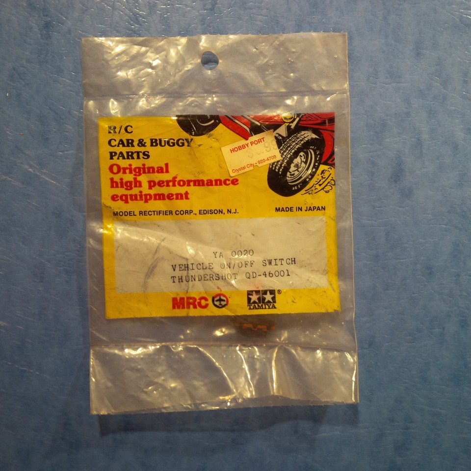 VINTAGE TAMIYA VEHICLE ON/OFF SWITCH THUNDERSHOT QD-46001 YA 0020 NIP ...