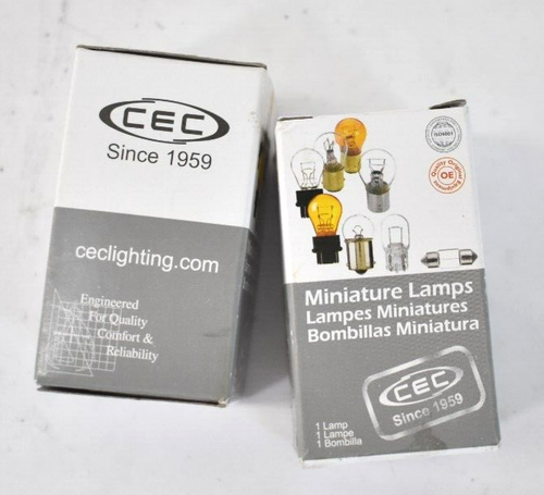 Lot of 2 CEC Miniature Lamp Light Bulbs Bi Pin For Automotive #788 G4 ...