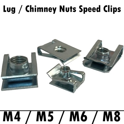 M4 M5 M6 M8 Spire Clips Cal Chimney Lug Nuts Fixings Threaded Panel ...