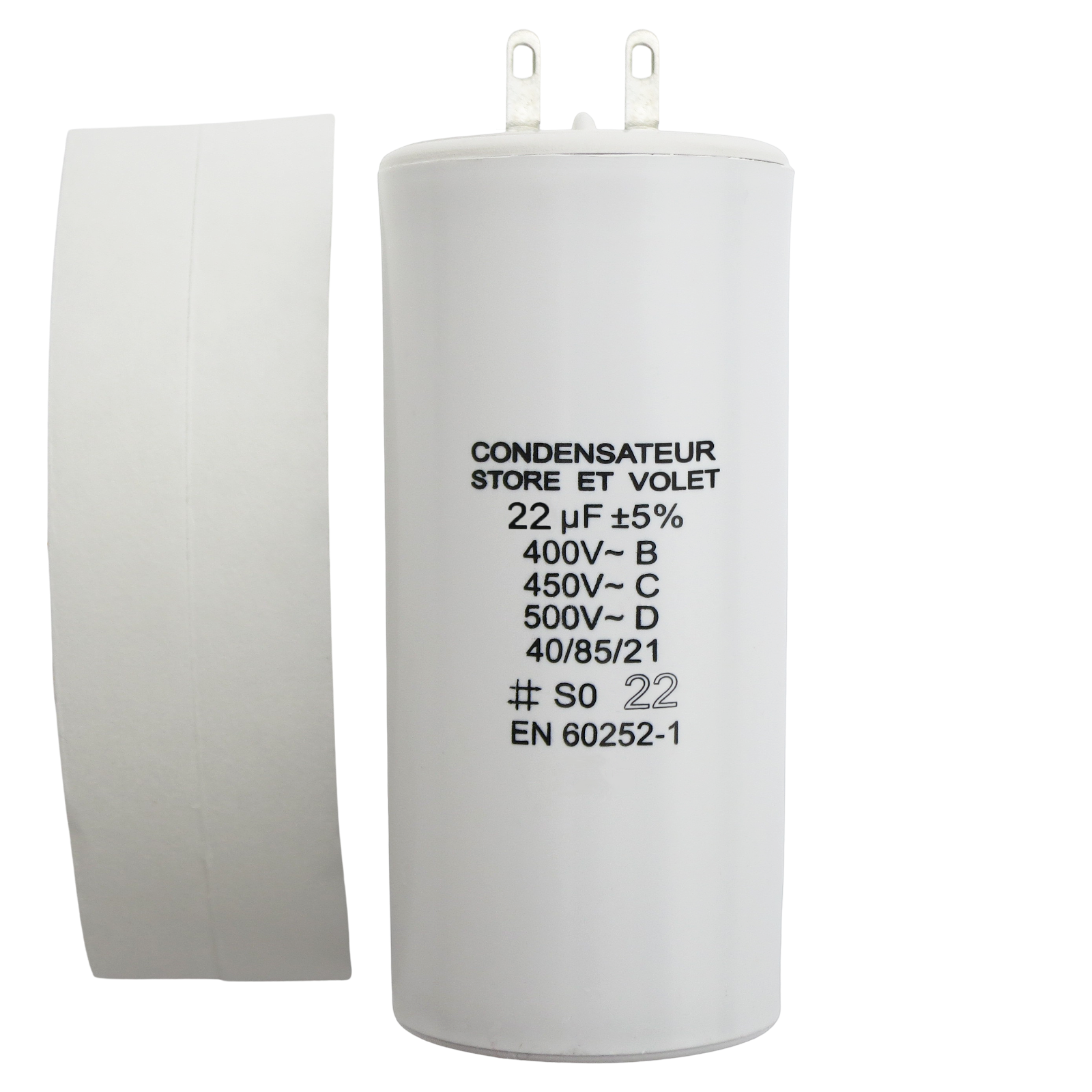 Capacitor 22 uF (22 µF) For Somfy Or Simu Roller Shutter Or Blind Motor ...