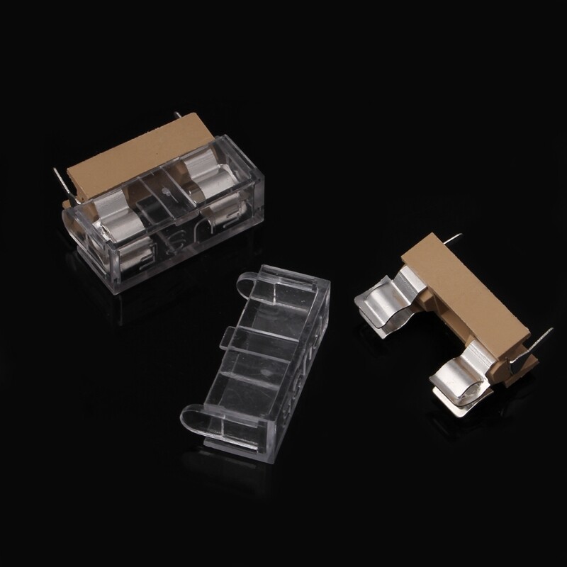 10 Pcs Glass Fuse Holder with Transparent Cover Fuse Blocks 5X20mm | eBay