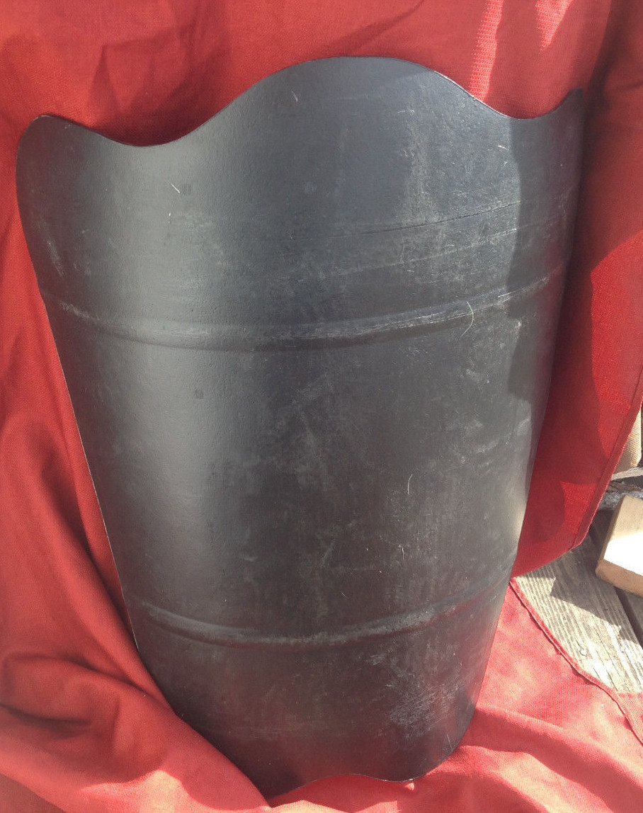 Indestructible Black HDPE Armored Combat Shield SCA LARP REN RAPIER ...