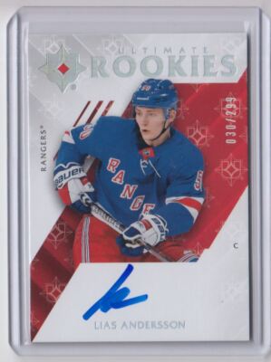 2018-19 Upper Deck Ultimate Collection Rookie Autograph Lias Andersson ...