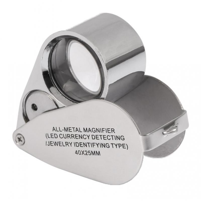 4Pcs 40x Pocket Magnifying Jeweler Loupe Lens Eye Glass With | eBay UK
