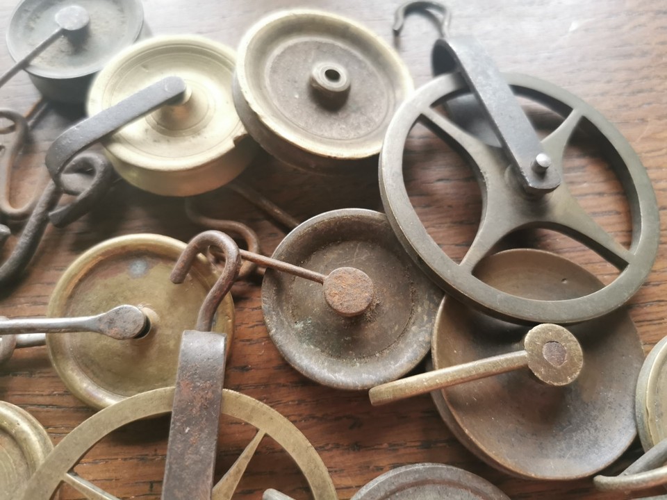 Fusee Clock Pulley Wheels, Brass, Various Sizes, Antique Clock Parts # ...