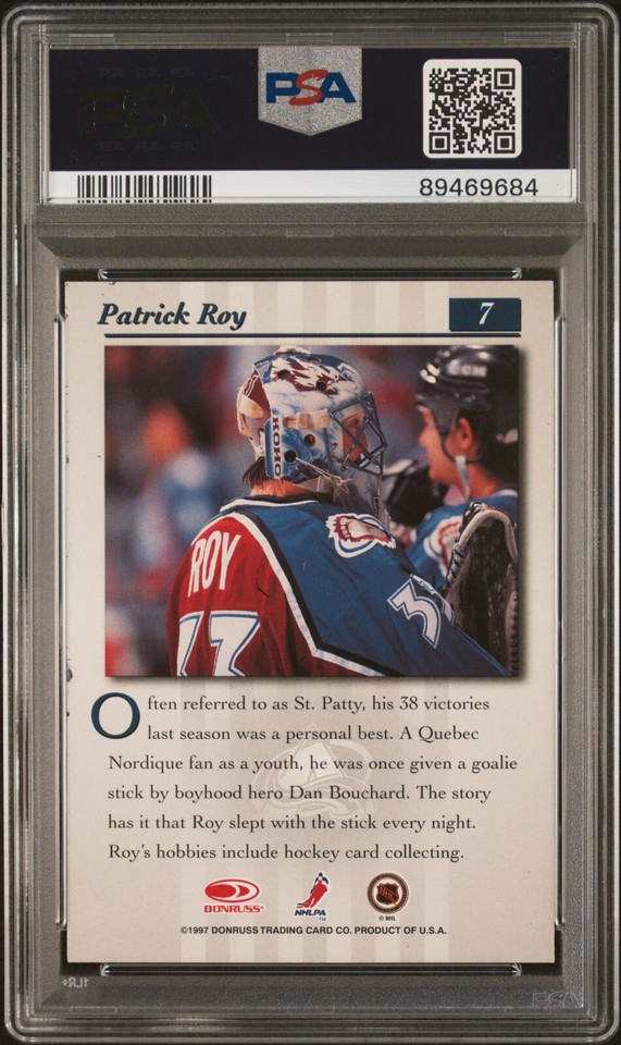 1997 Donruss Studio #7 Patrick Roy PSA 7 Auto 7 | eBay