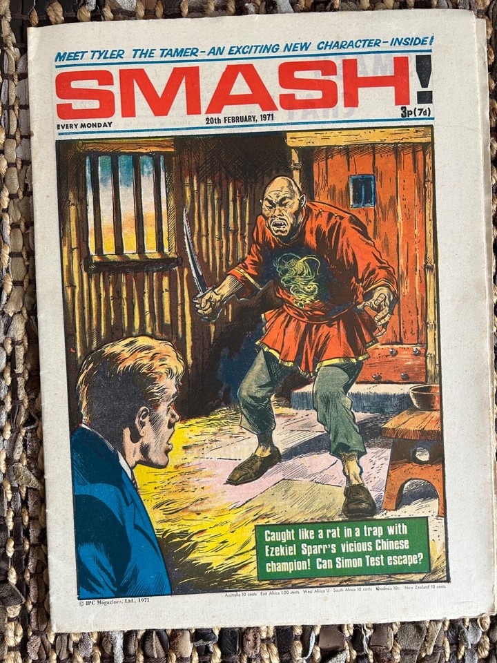 Smash: 13x 1970s UK Comic Lot: Janus Stark/Simon Test/Erik The Viking ...