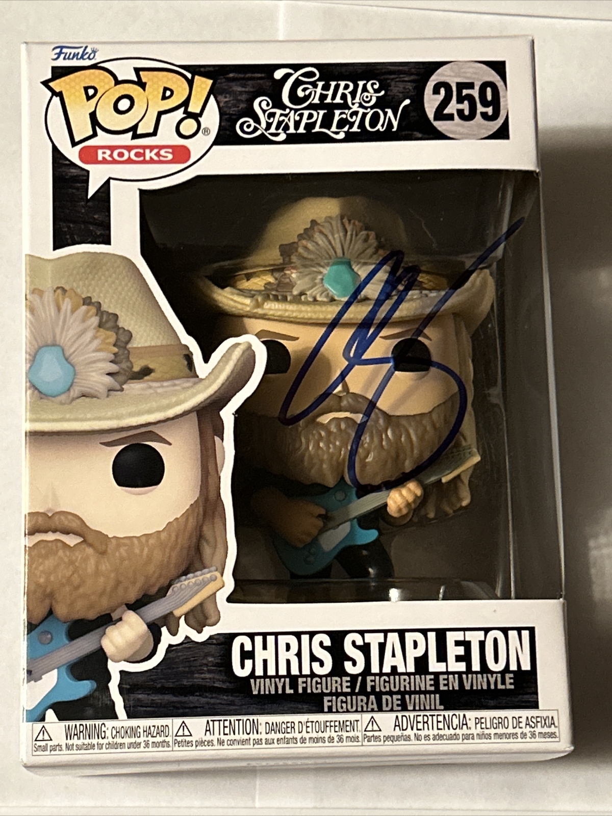 CHRIS STAPLETON SIGN AUTOGRAPH FUNKO POP FIGURE "THE TRAVELLER" VERY ...