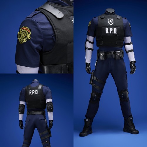 Leon Scott Kennedy Costume Resident Evil 2 Remake cosplay Full set Re:2 ...