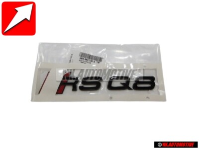 Original Audi RSQ8 Rear Boot Badge Emblem Black Red - 4M8853740A T94 | eBay