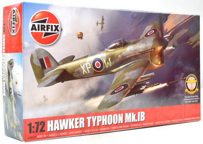 Airfix Hawker Typhoon Mk.IB 1:72 Scale Plastic Model Plane Kit A02041B ...