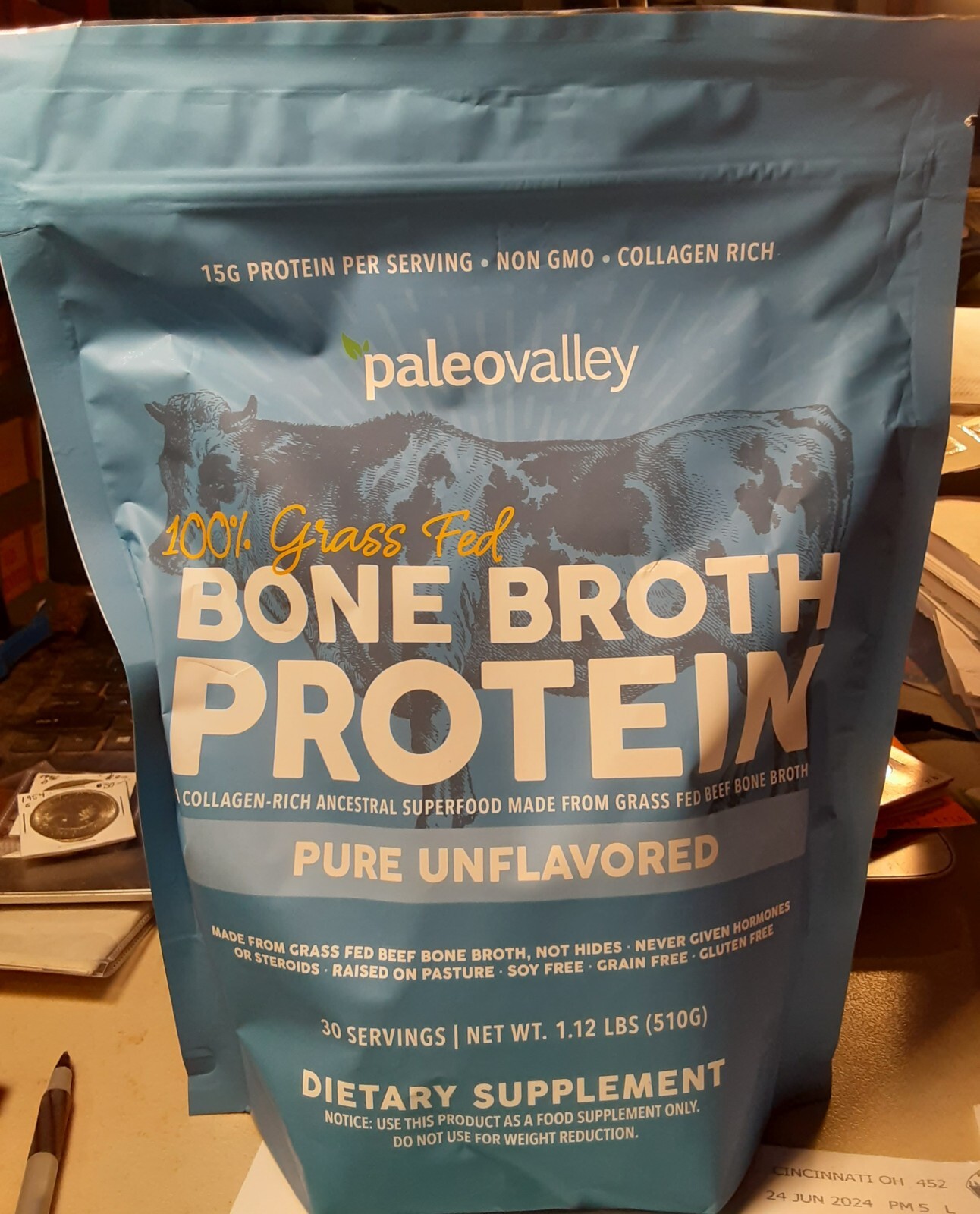 Paleo Valley Bone Broth Protein Unflavored - Dated 01/26 | eBay