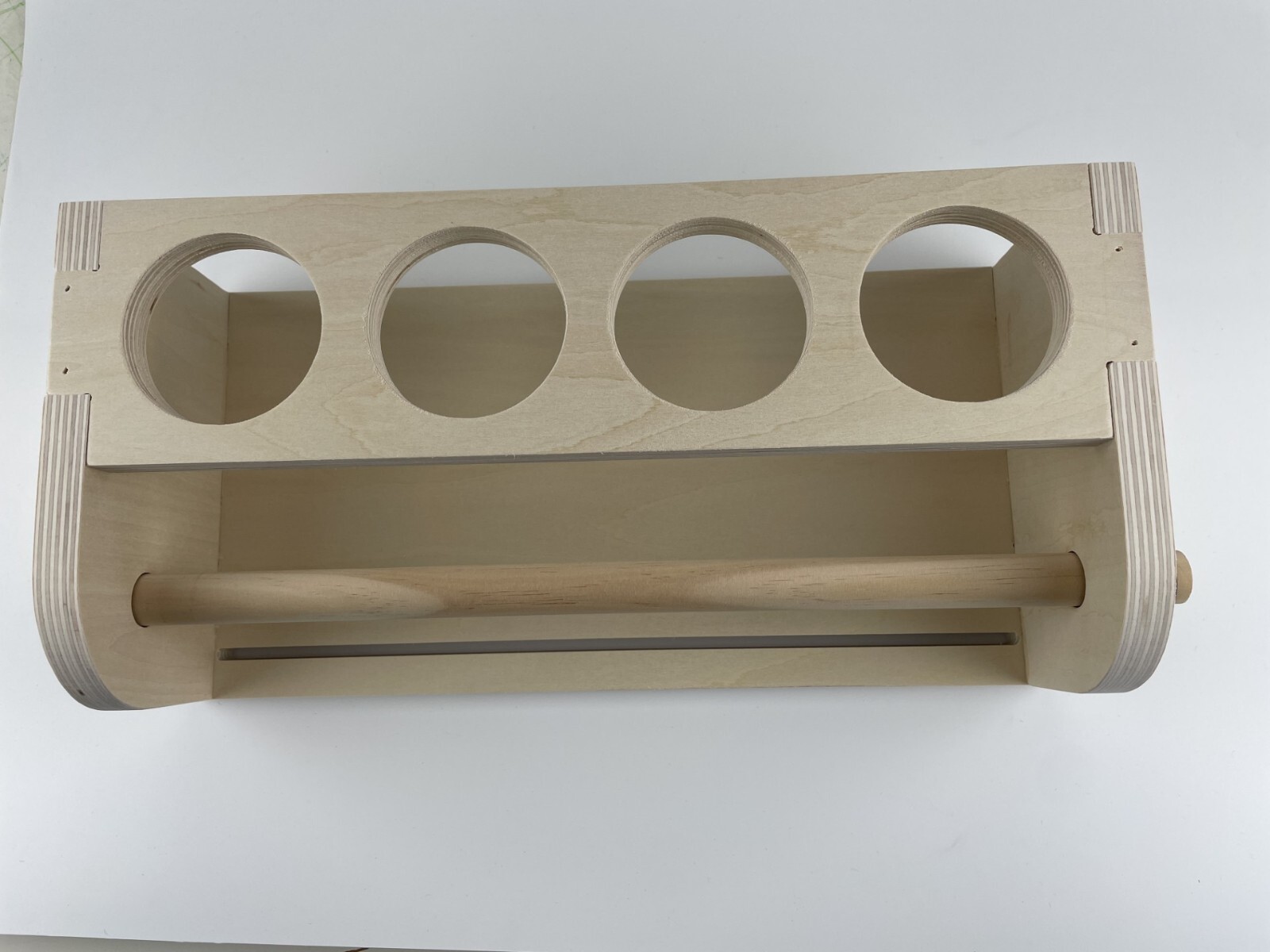 Wooden Tabletop Paper Roll Dispenser | eBay