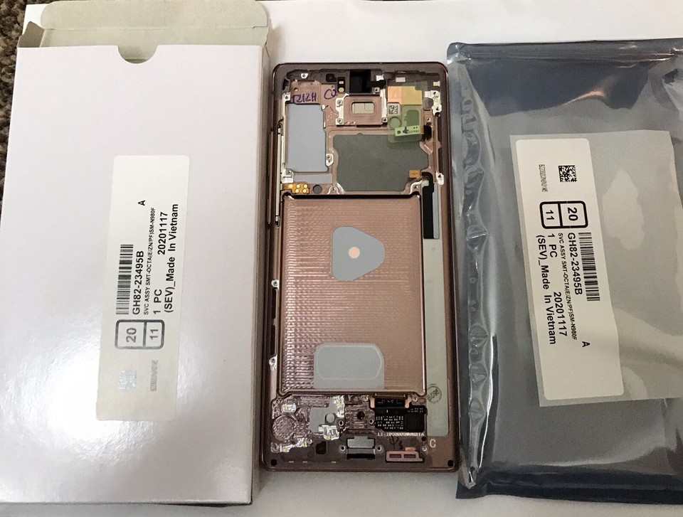 GENUINE SAMSUNG GALAXY NOTE 20 N980F N981B 4G /5G LCD SCREEN DISPLAY ...