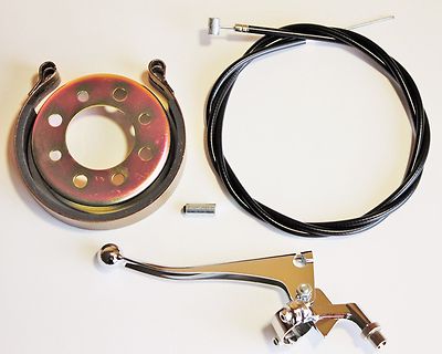 Mini Bike BRAKE KIT 4" Band, Drum, Cable Set And CHROME Lever FREE SHIp ...