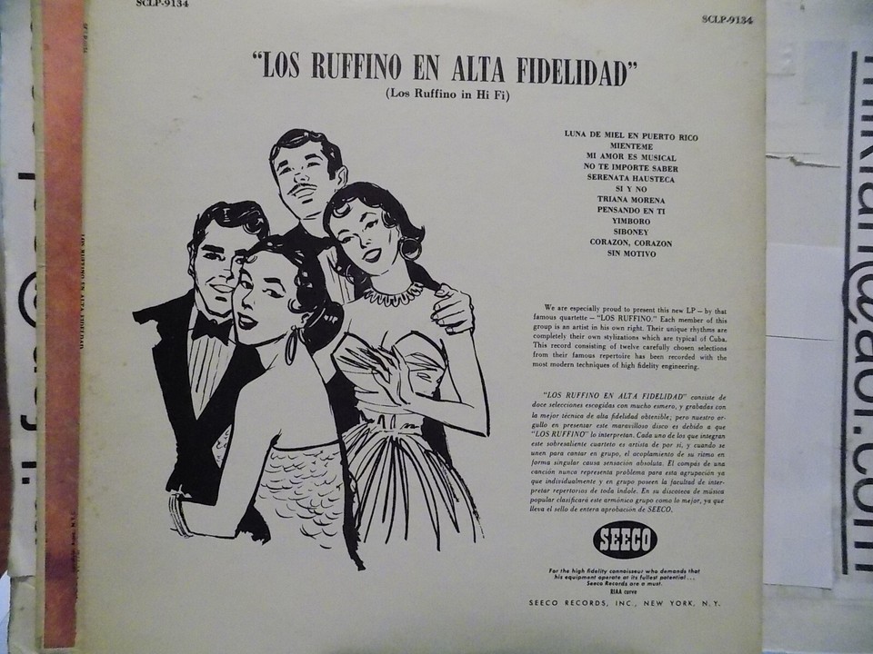 LOS RUFFINO (Cuarteto/Los/Las) In HI-FI Seeco/Bronjo LP | eBay