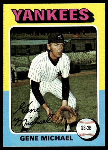 1975 Topps Baseball Card Gene Michael New York Yankees #608 NM | eBay