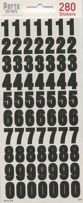 Black Number Stickers - 280 pk | eBay Australia