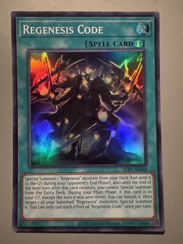 YUGIOH REGENESIS CODE (SPELL) ASIA ENGLISH EDITION ALIN-AE060 SUPER ...