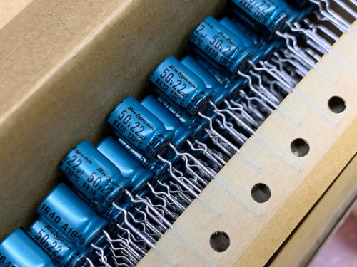 50-PCS Rubycon Electrolytic Capacitor Radial 22uF 20% 50V RX30 50RX3022MTA8X11.5 | eBay