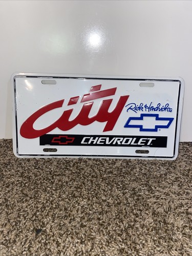 City Chevrolet Geo Rick Hendrick License Plate Dealership Metal Booster ...