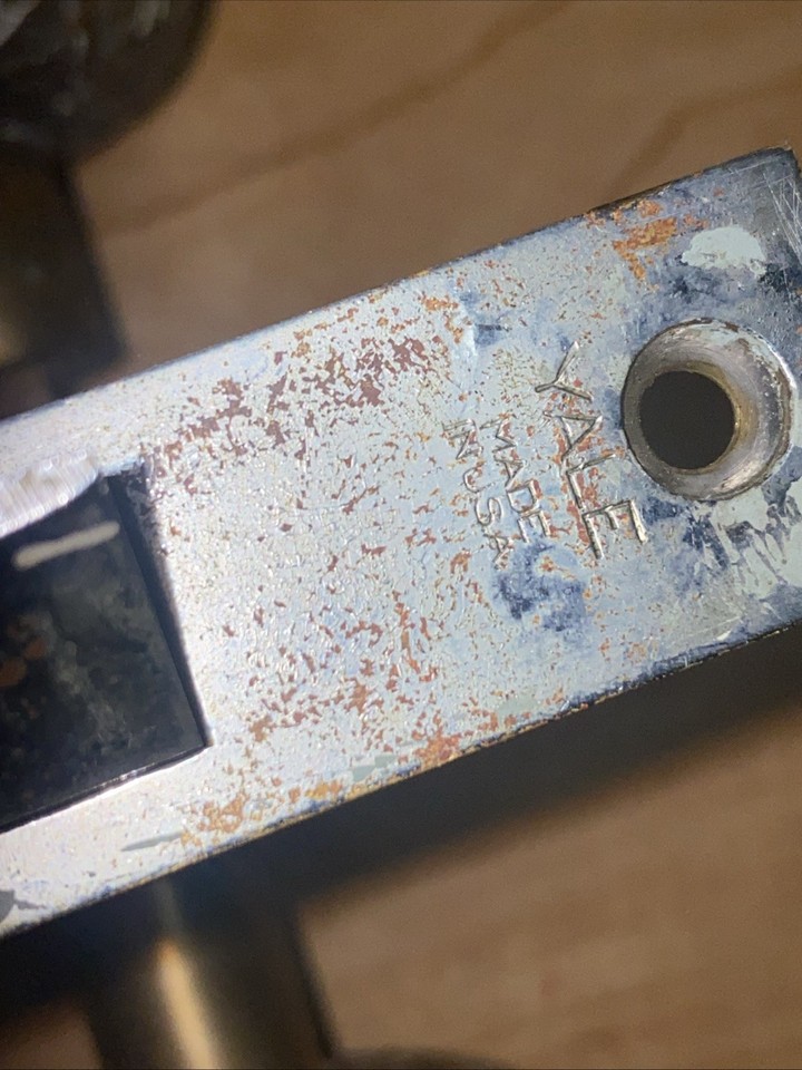 Antique Yale & Towne Brass Doorknobs, Victorian, Spindle Back Plates ...