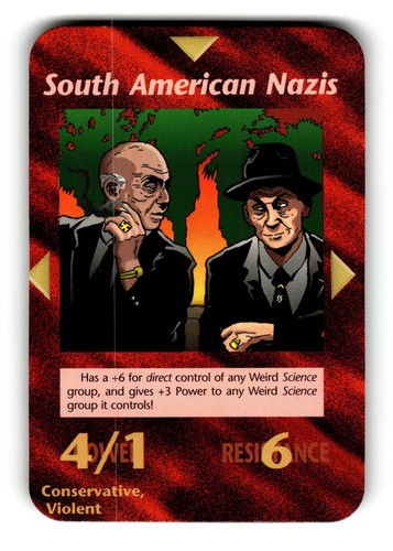 South American Nazis Card Unlimited INWO Illuminati New World Order ...