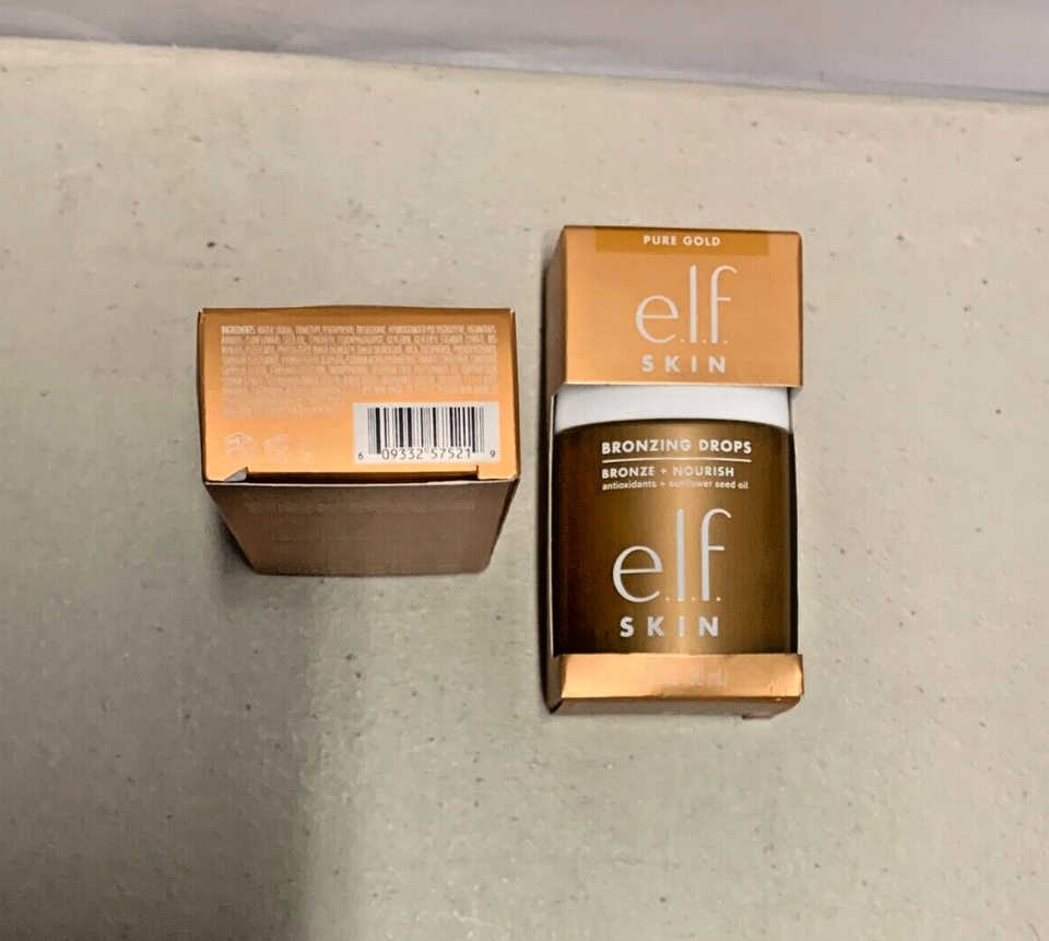 Elf Skin Bronzing Drops Pure Gold Bronze 2 1Oz 30Ml New | eBay