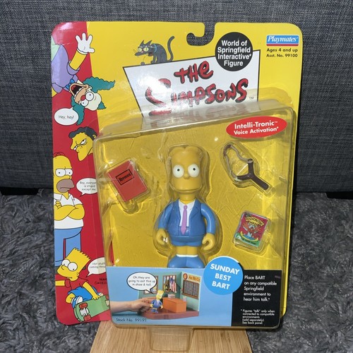 Playmates Toys The Simpsons Wave 2 Sunday Best Bart Action Figure 2000 ...