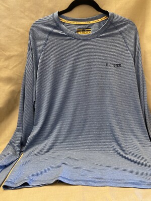 X Caster UPF50 Long Sleeve Fisherman Shirt Pre Owned Light Bluish Gray ...