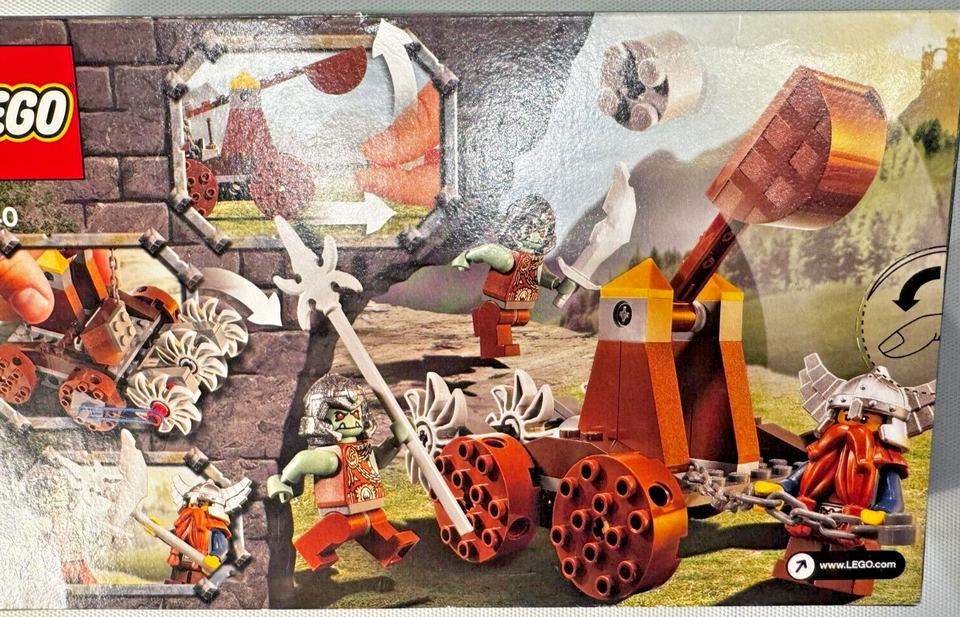 NEW LEGO 7040 Castle Dwarves Mine Defender 86 pieces Retired Sealed Box ...