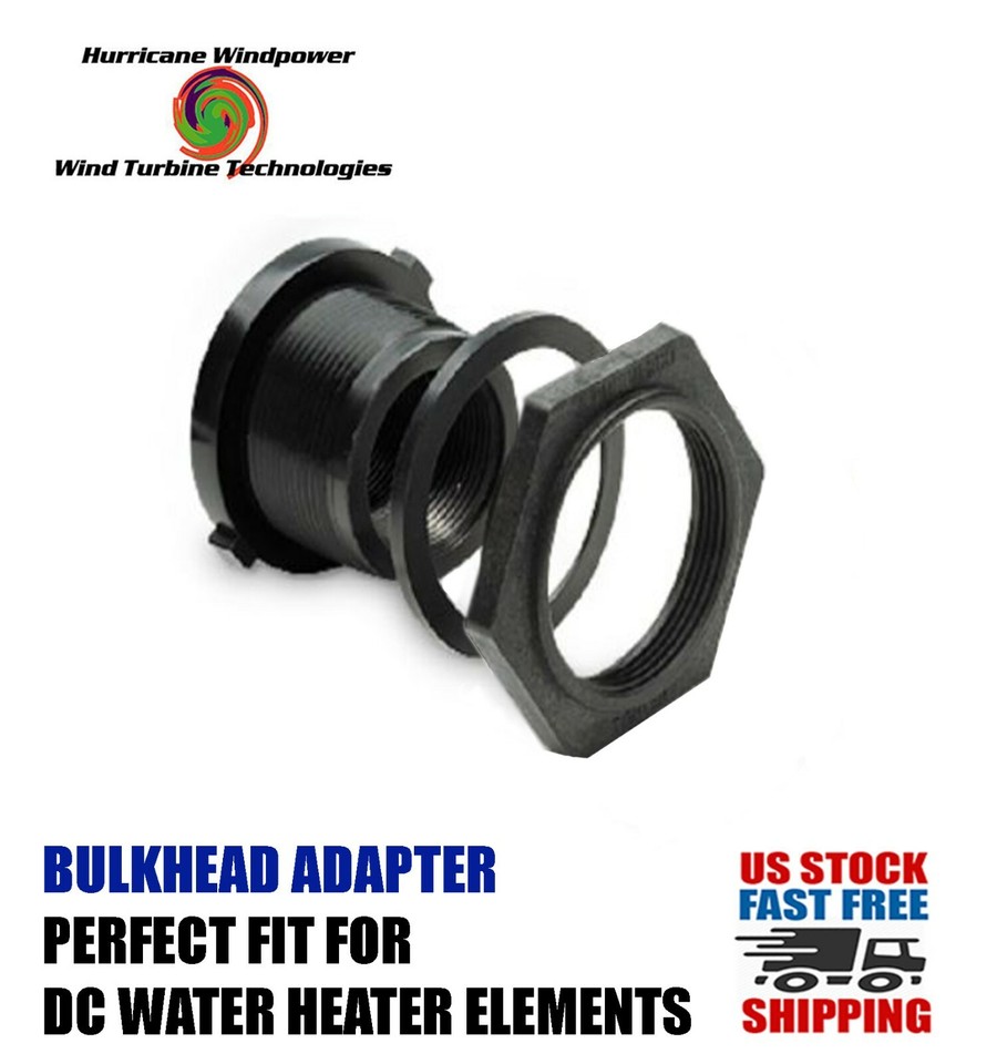 DC Water Heater Element 24 Volt 600 Watt w/Bulkhead Adapter Solar Water ...