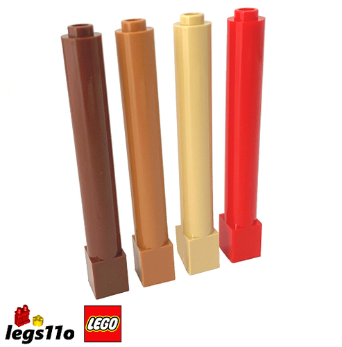 LEGO Brick 1x1x6 Round Column Pillar Square Base NEW 43888 choose ...