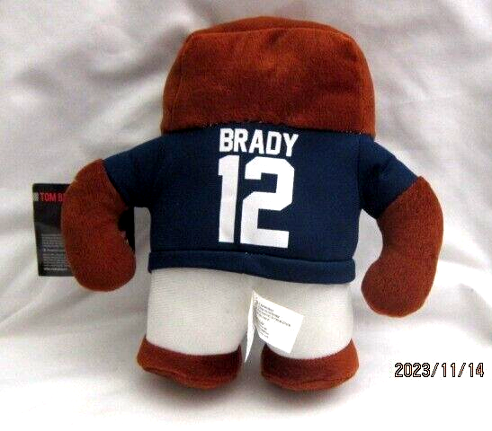 Licensed Japanese Tom Brady Domo-Kun 10" Soft Blue Plush Doll-Brand New ...