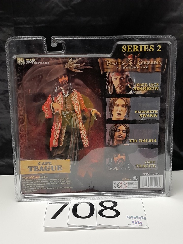 NECA Reel Toys Pirates Of The Caribbean At World's End Capt. Teague ...