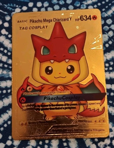 Pokémon gold card HP 634 basic pikachu mega Charizard Y | eBay