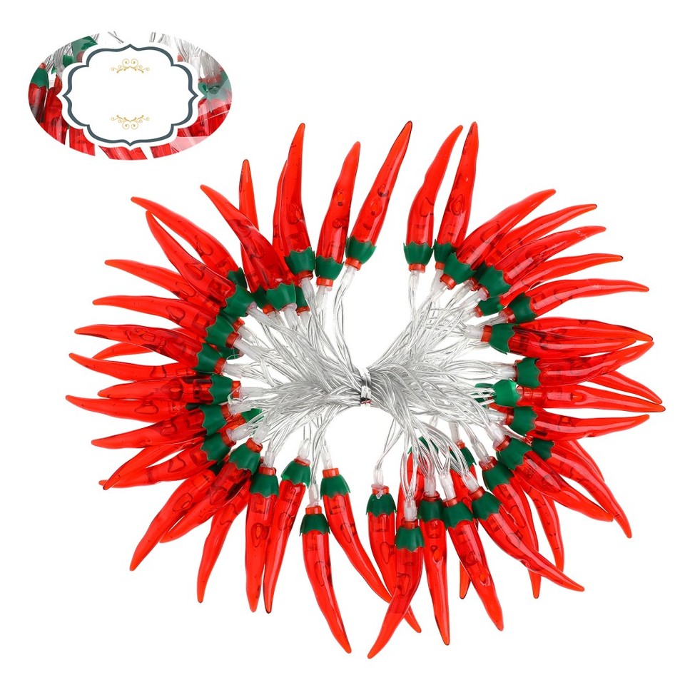 LED Chili Pepper Lights String Decorative Chile Party Decoration | eBay ...