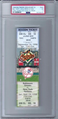 Sept 19 1998 Cal Ripken JR Last Game Of Record Streak 2632 Games Full ...