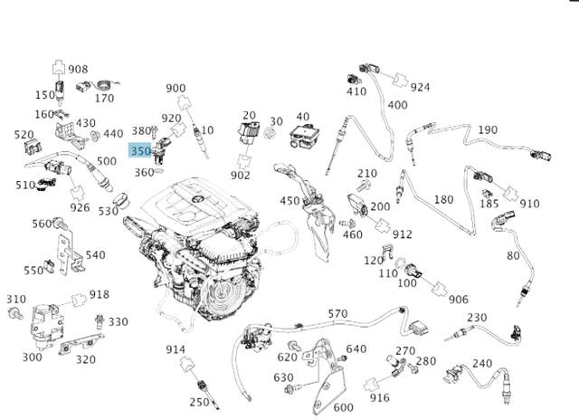 Genuine Mercedes-Benz CITAN 607 Pressure and Temperature Sensor ...