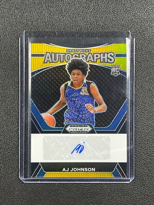 AJ A.J. JOHNSON 2024 PANINI PRIZM DRAFT PICKS BLACK & GOLD ROOKIE AUTO RC 5/5 | eBay