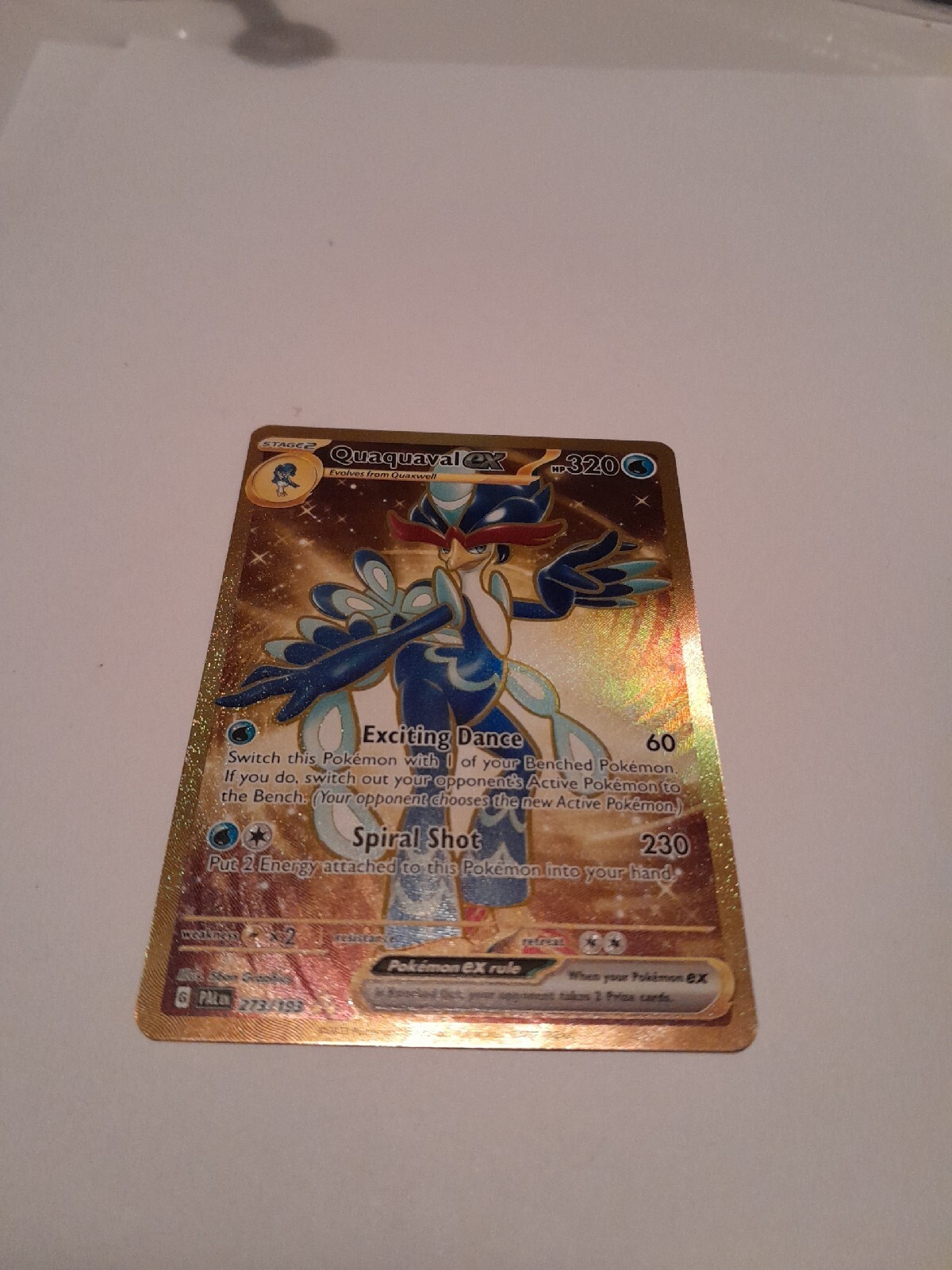 Quaquaval ex Pokemon TCG Paldea Evolved 273/193 Secret Rare NM/M Full ...