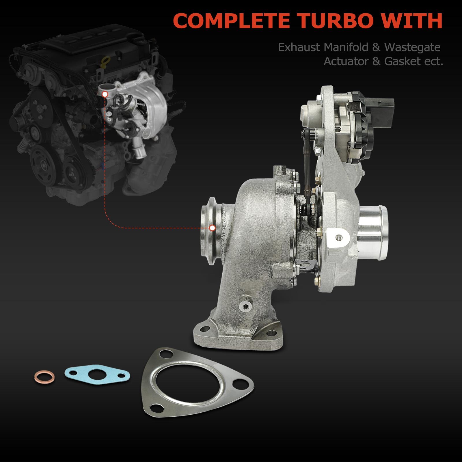 Turbo Turbocharger for Ford Transit V363 Tourneo Custom Transit Custom ...