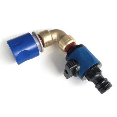 QUICK RELEASE WATER INLET ELBOW CONNECTOR CARAVAN MOTORHOME FILLER ...