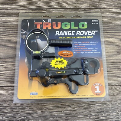 NOS NEW TRUGLO Range Rover TG6121B Sight Pin - Black .10 Pin Bow Sight ...