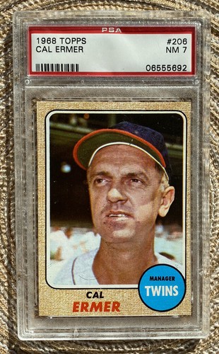 1968 Topps #206 Cal Ermer Minnesota Twins PSA 7 Near Mint | eBay