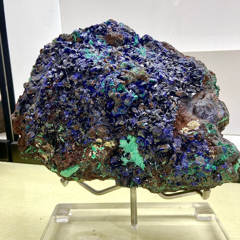 17.87lb Best Natural Blue Copper Crystal Mineral Sample from Laos | eBay