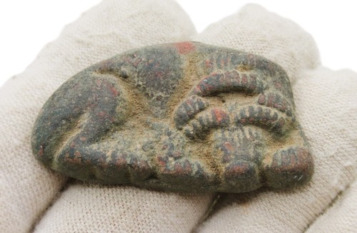 OLD NEAR EASTERN BRONZE MOUNT/STATUE. RECUMBANT RAM MASTER OF ANIMALS ...